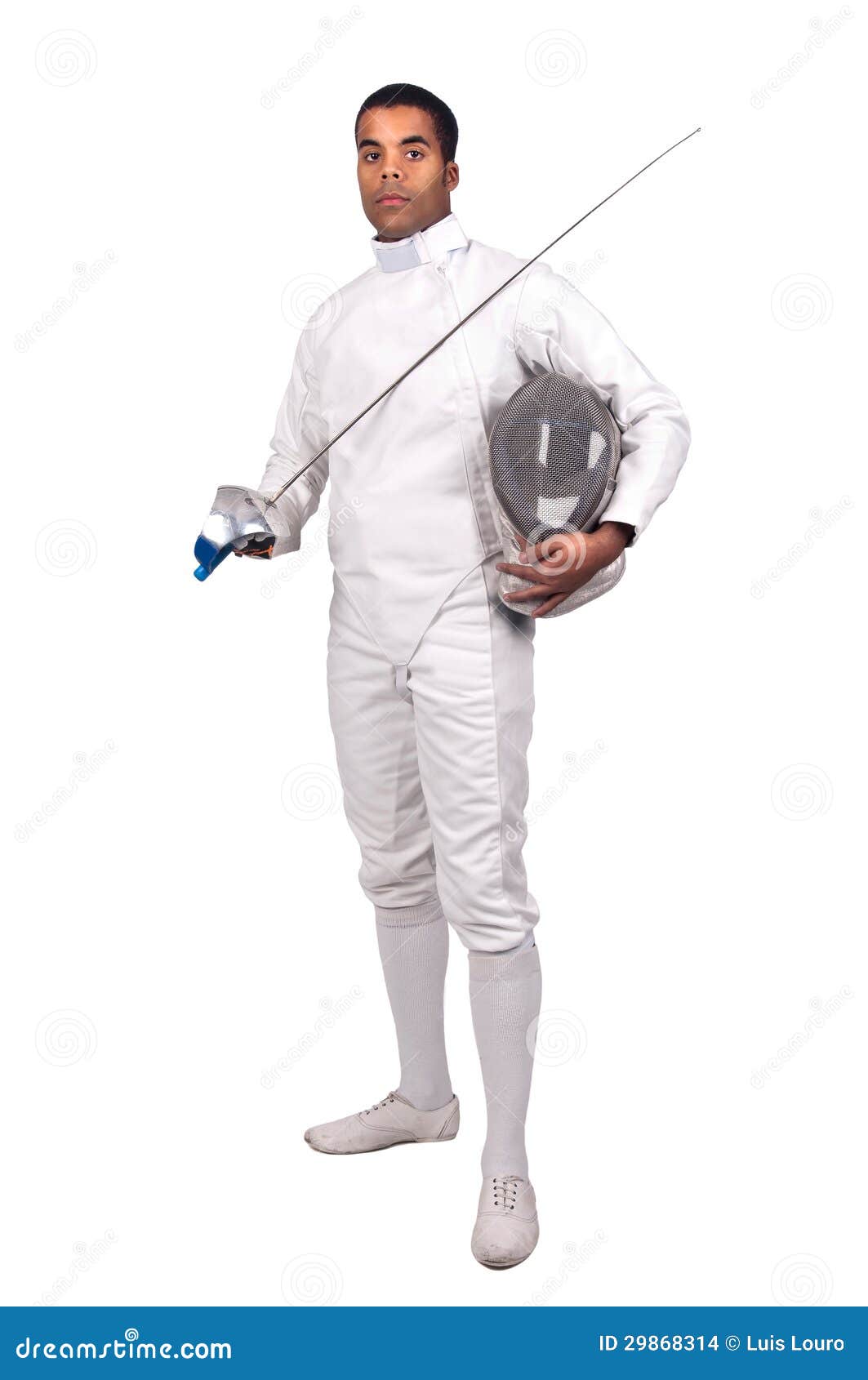Fencing stock photo. Image of isolated, athlete, olympic - 29868314