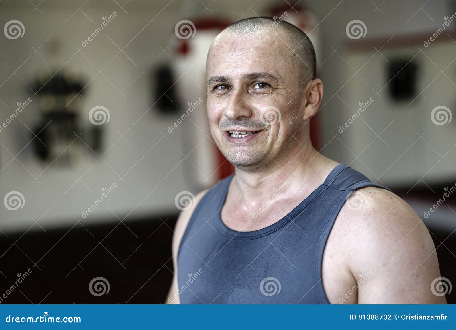 Male Fighter is Resting after Training Stock Photo - Image of boxing ...