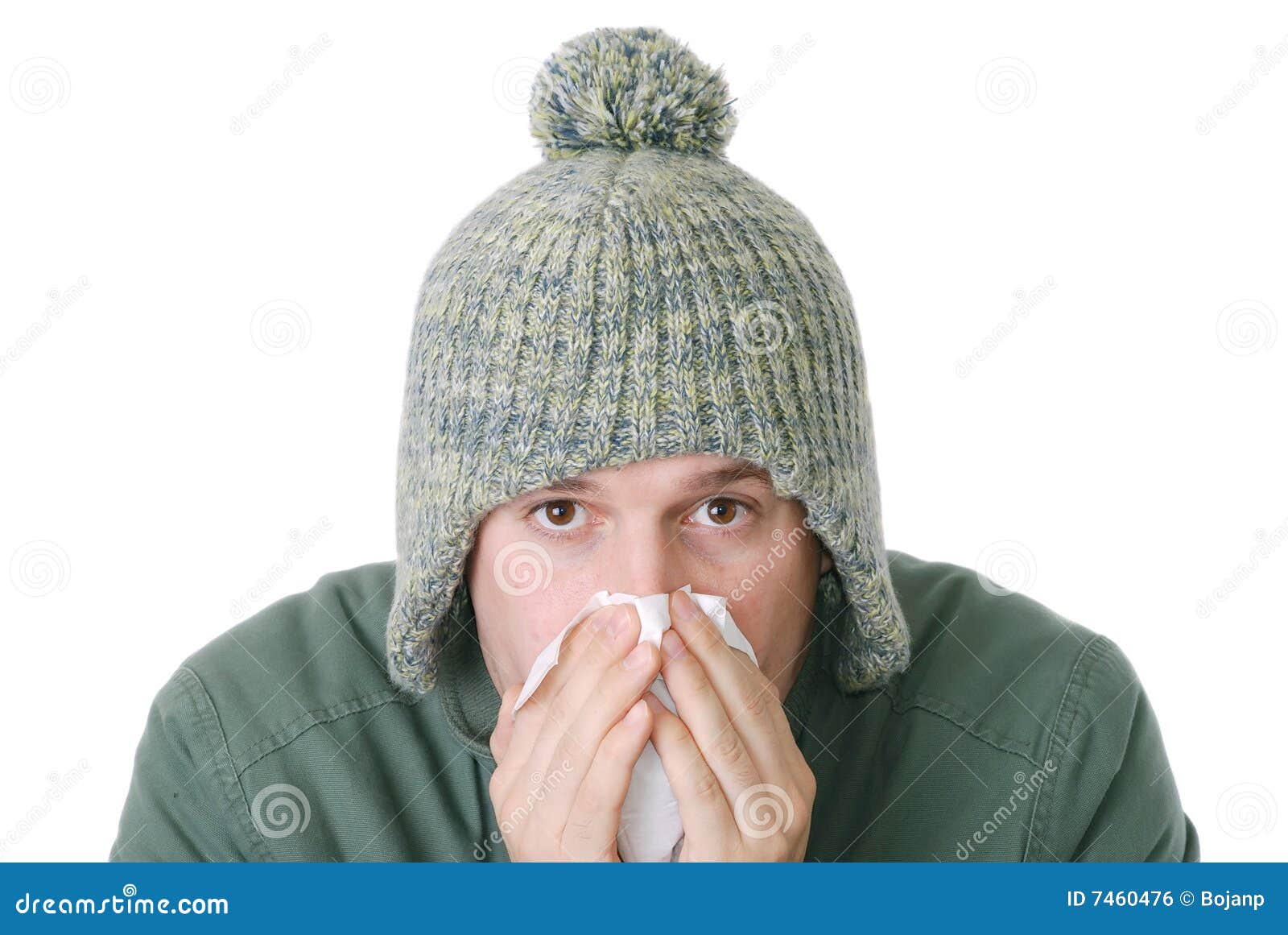 Male flu stock photo. Image of grey, allergen, isolated - 7460476