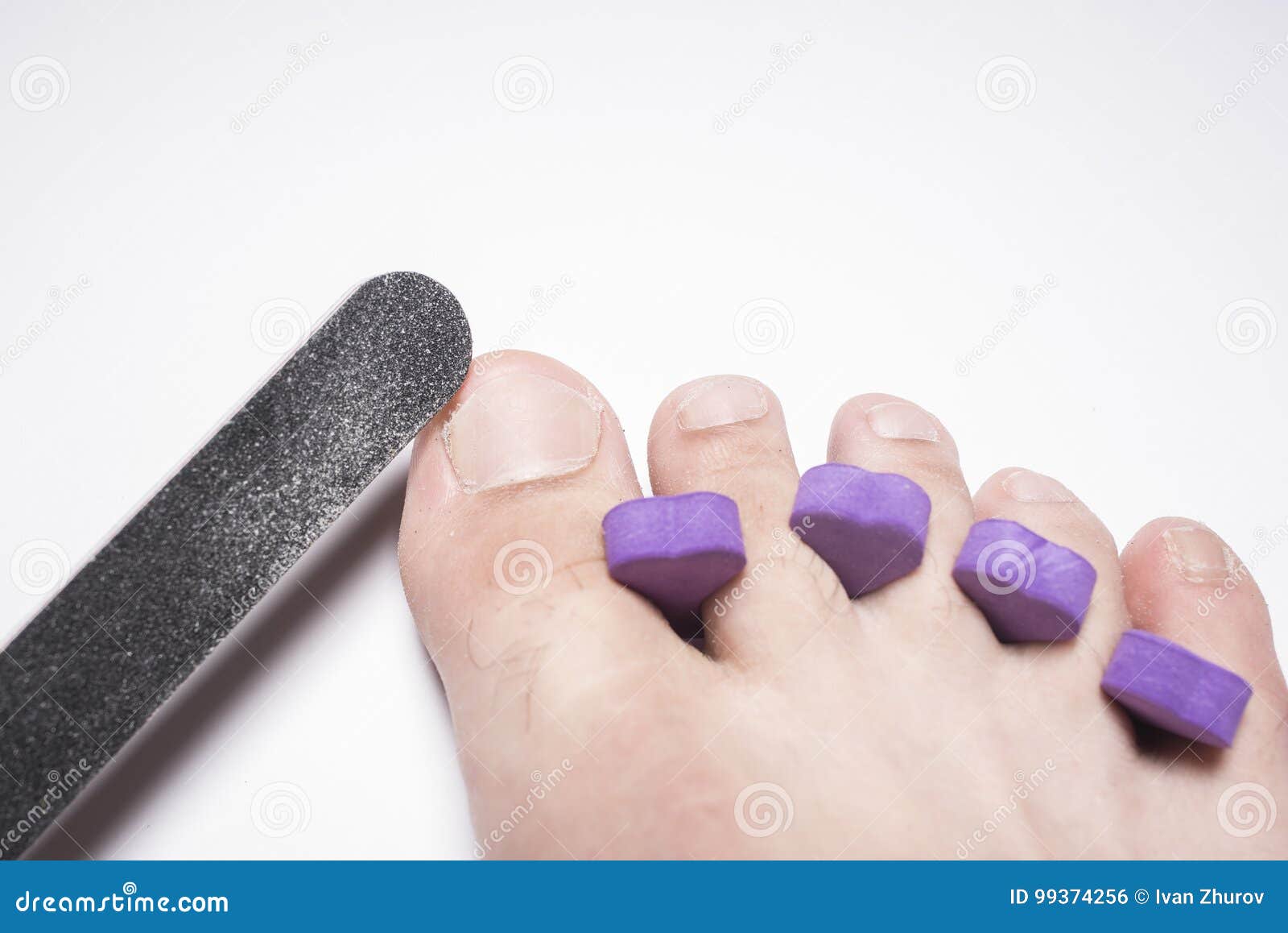 Male Foot and Nail File Isolated Stock Photo - Image of pedicure ...