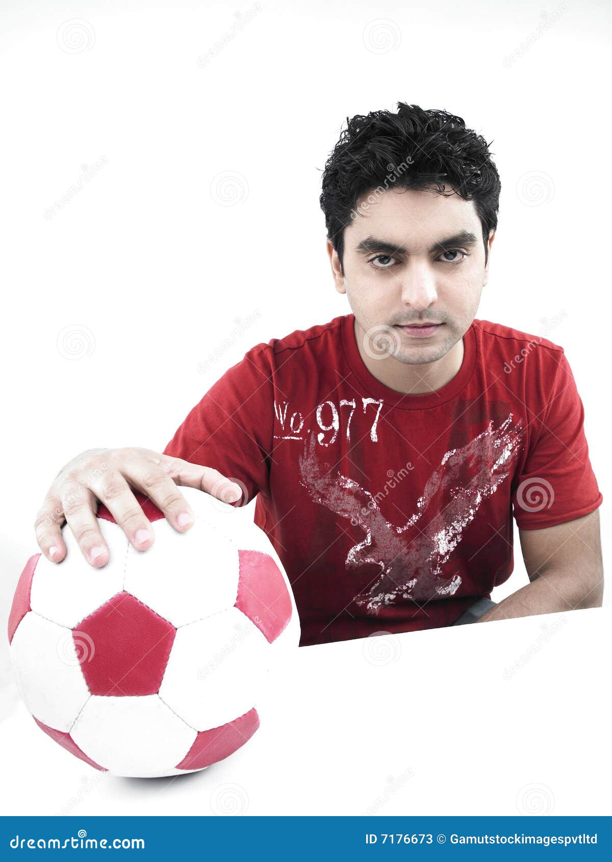 A male footbal player stock image. Image of casual, attractive - 7176673