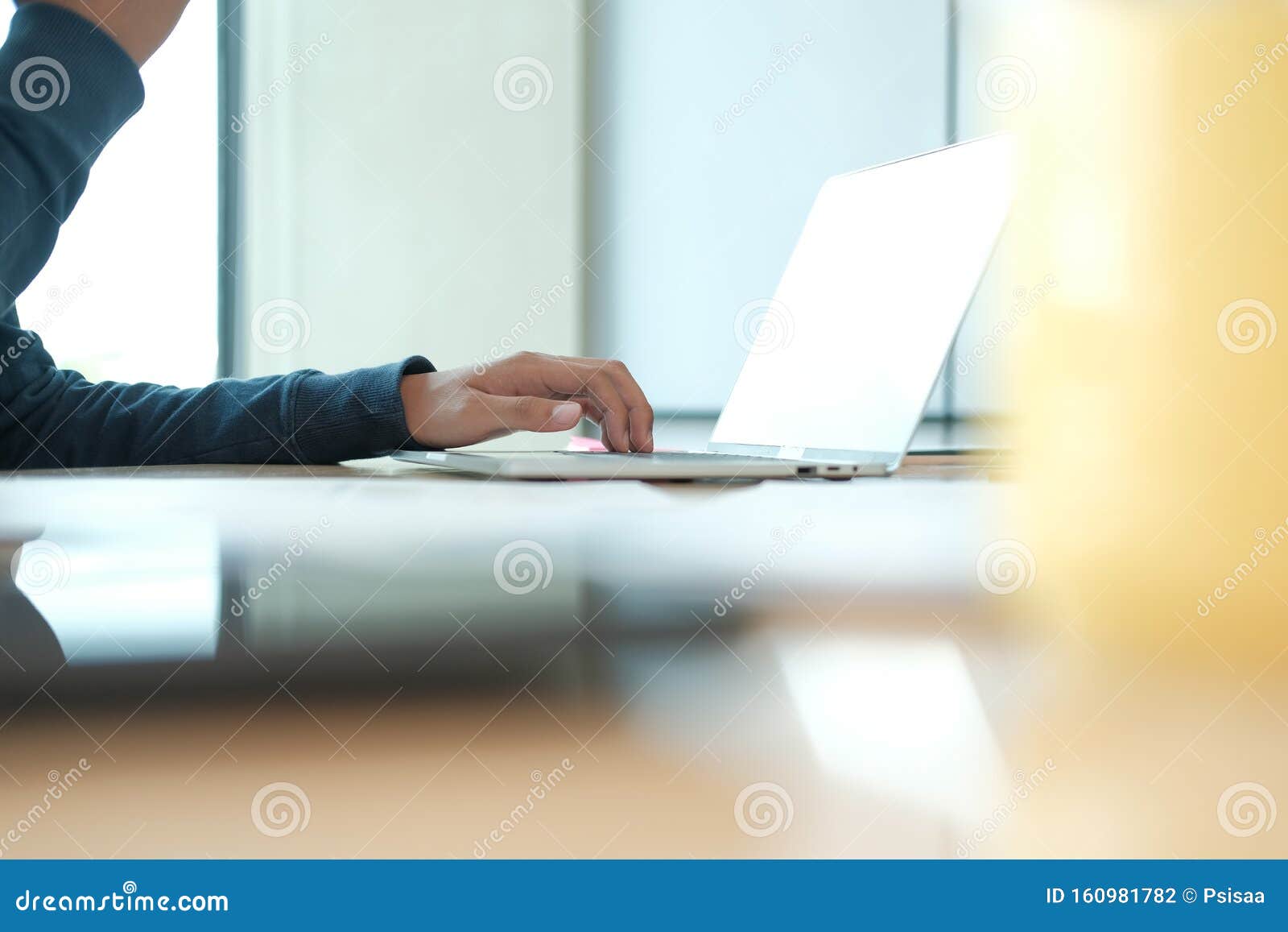 Male Freelancer Working with Computer. Startup Man Analyzing Financial ...