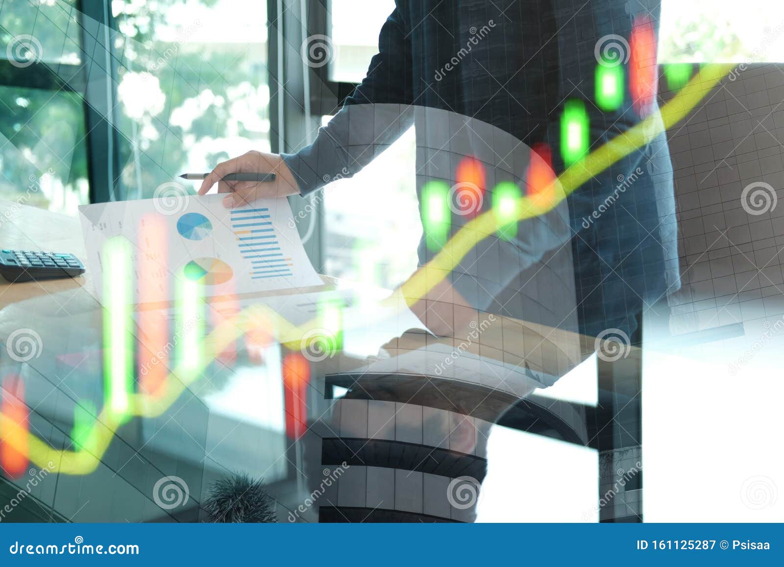 Male Freelancer Working with Document. Startup Man Analyzing Financial ...