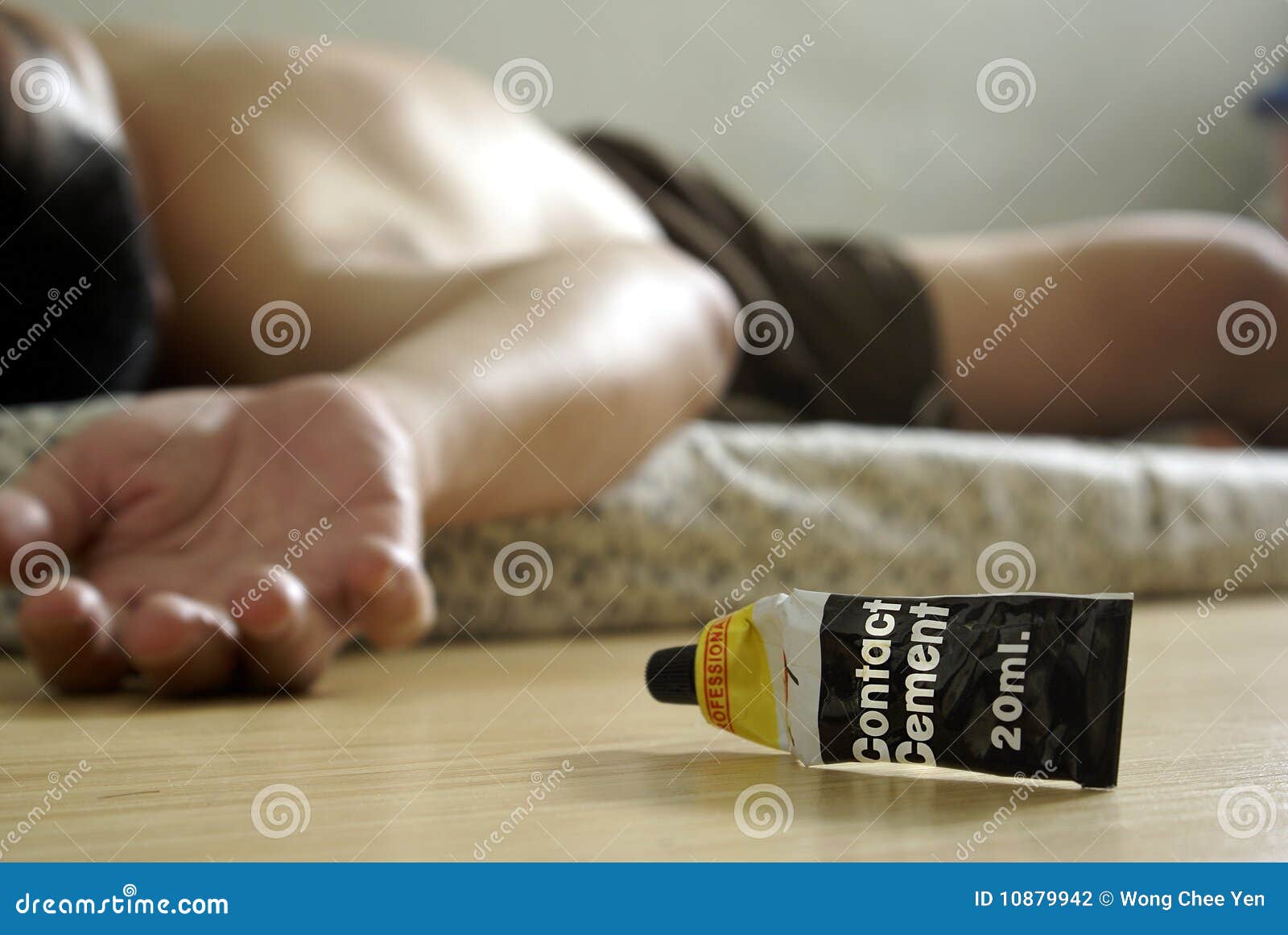 Male Glue Sniffer Unconscious Stock Photo - Image of male, abuse: 10879942