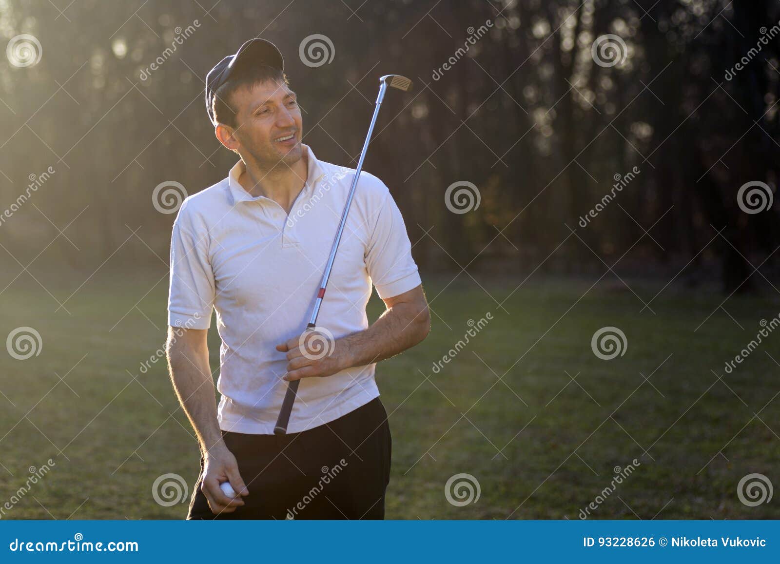 Male golf player stock photo. Image of ball, away, sportsman - 93228626