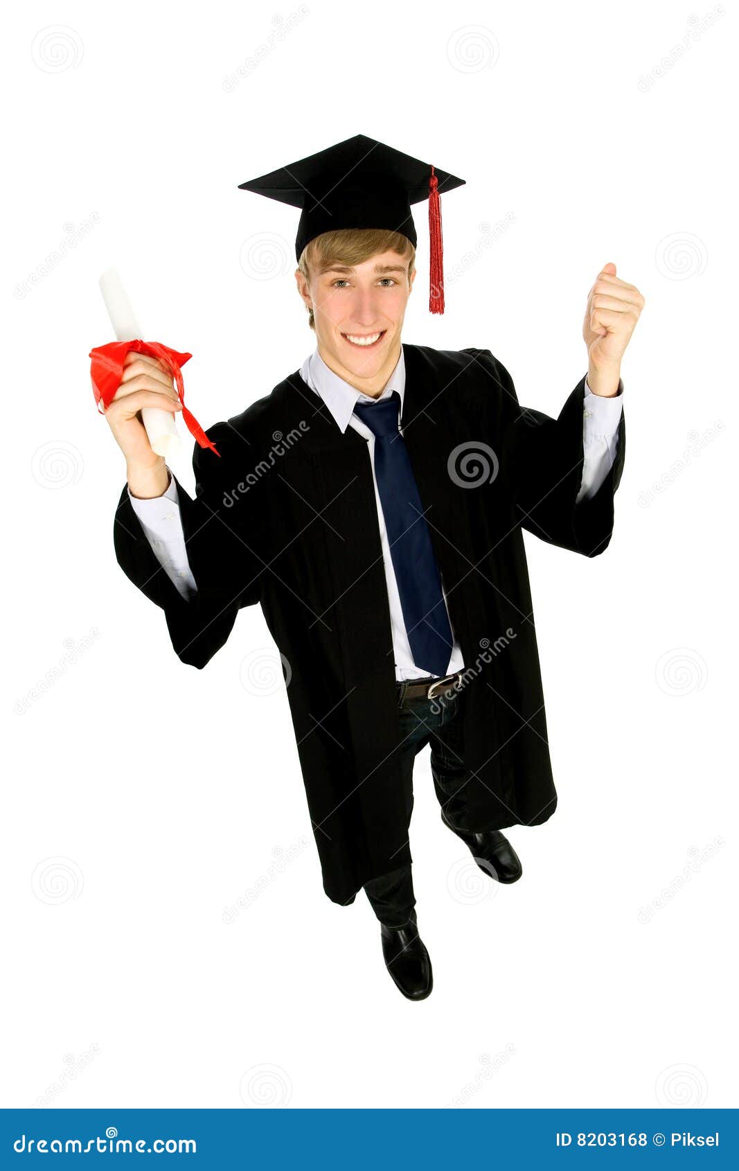 Male graduate stock photo. Image of mortar, people, elevated - 8203168