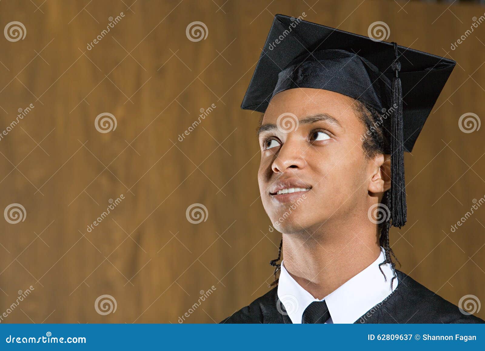 Graduate Looking Towards College Campus. Conceptual Image Of ...