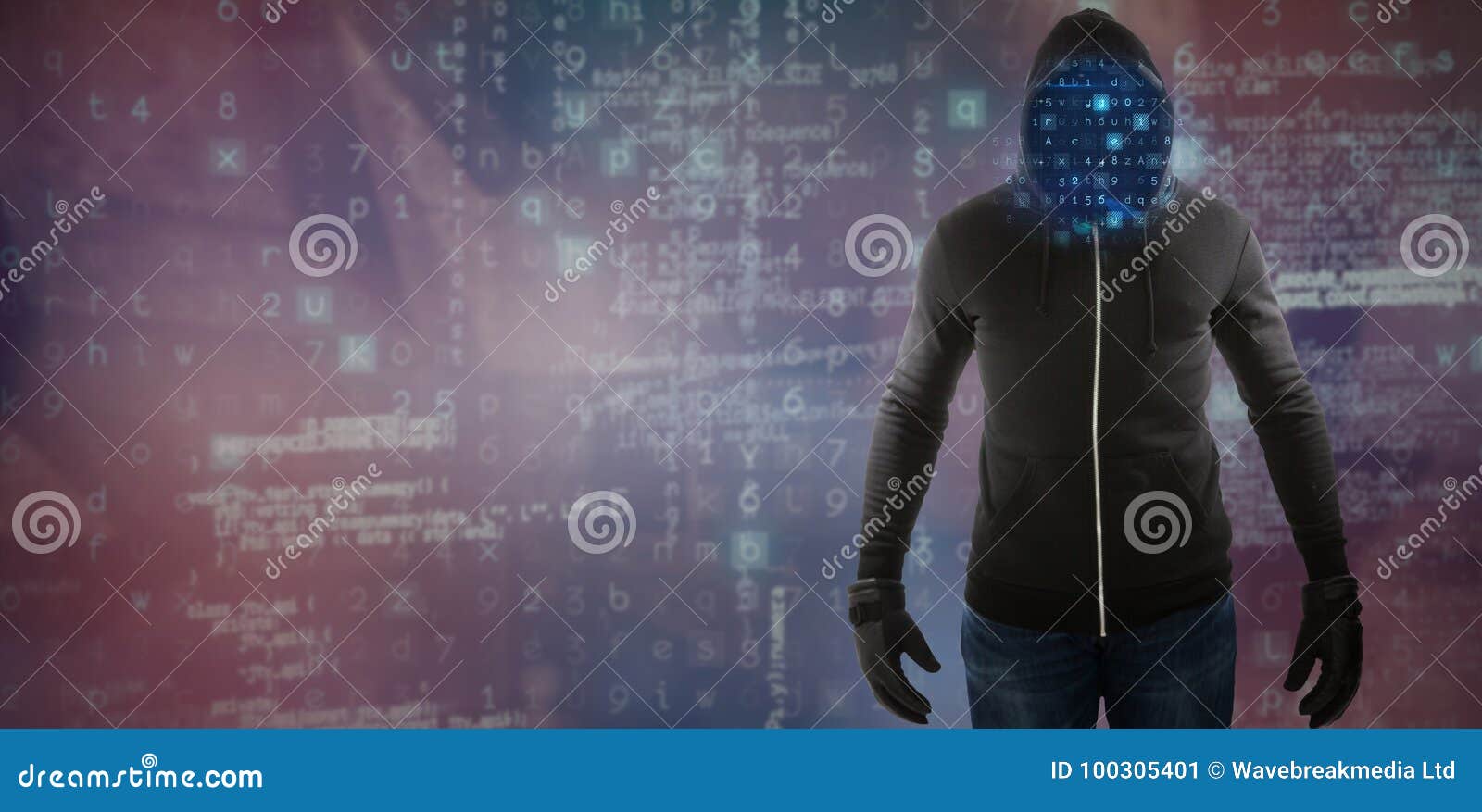 Composite Image of Male Hacker Standing Stock Image - Image of casual ...