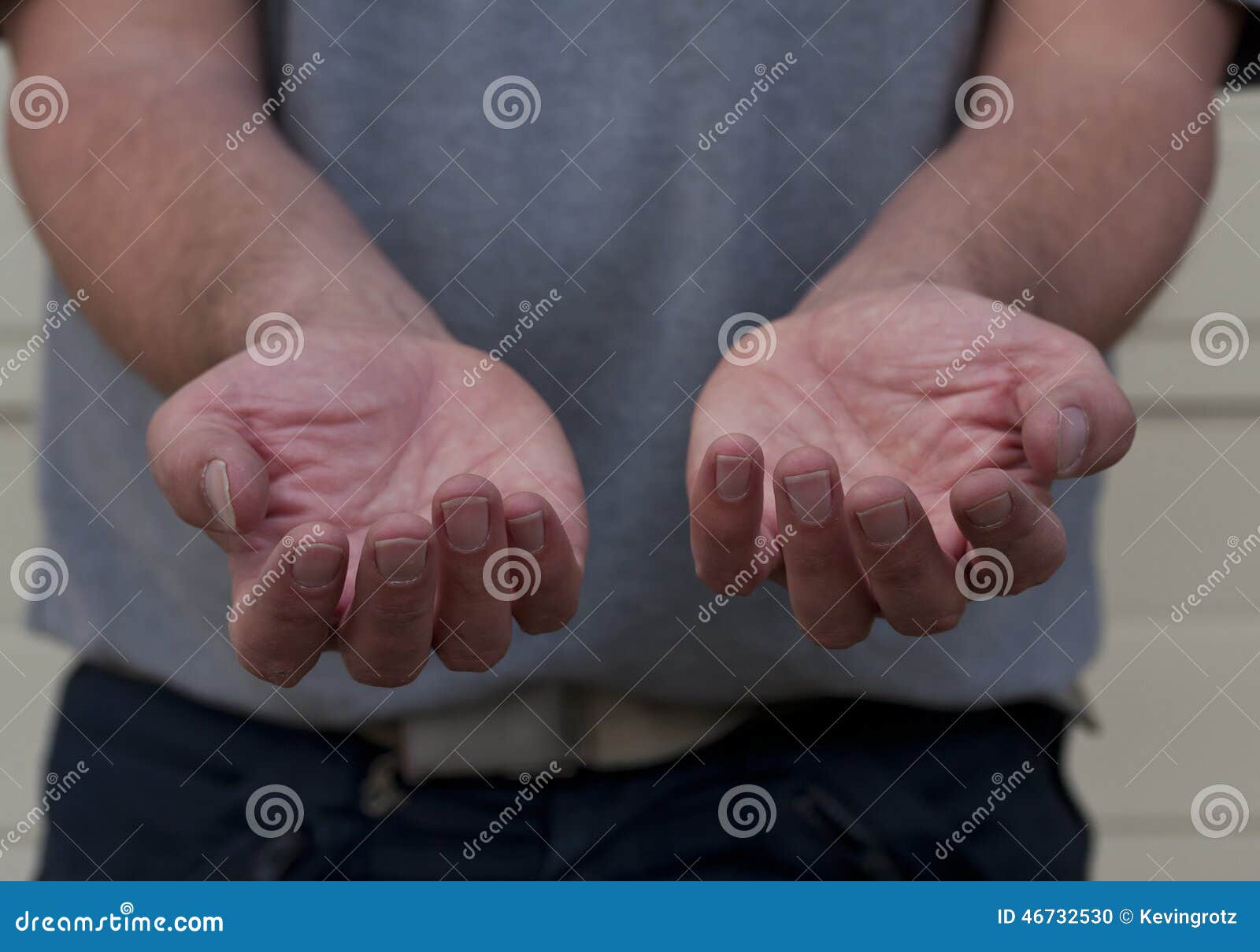 Male Hand Begging Help stock photo. Image of homeless - 46732530