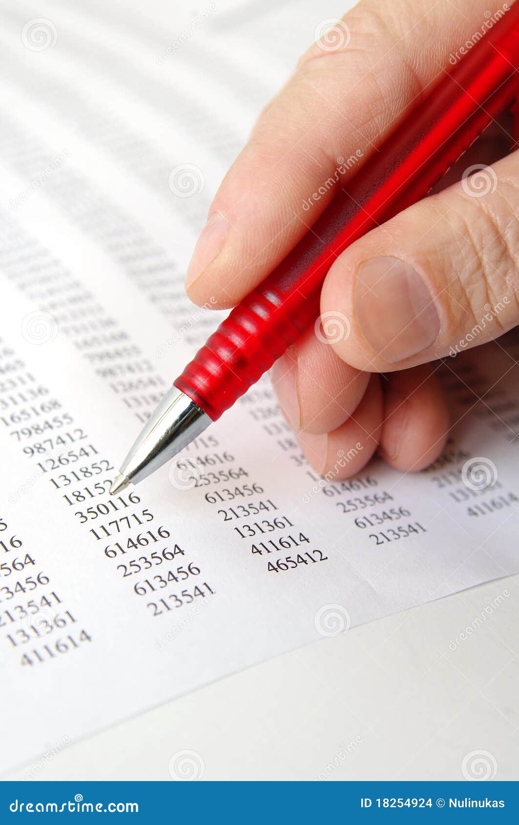 Male Hand and Business Document Stock Photo - Image of economy, chart ...