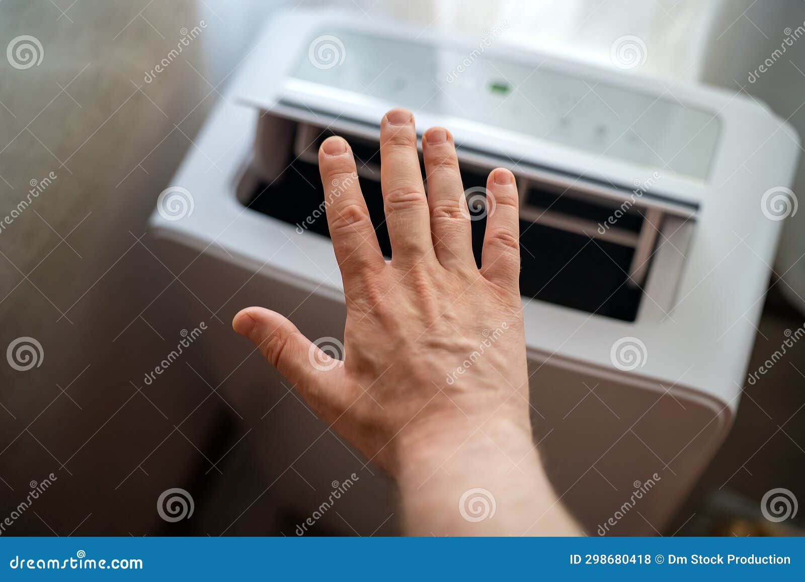 Mobile air conditioner stock photo. Image of cooler - 298680418