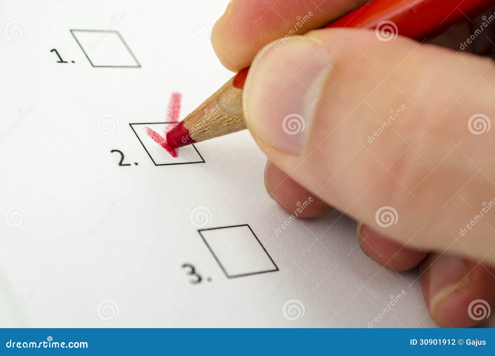 Male Hand Choosing One of Three Options Stock Photo - Image of concept ...