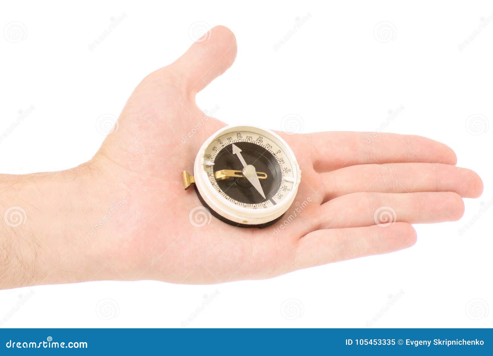 Male hand compass stock image. Image of concept, finger - 105453335