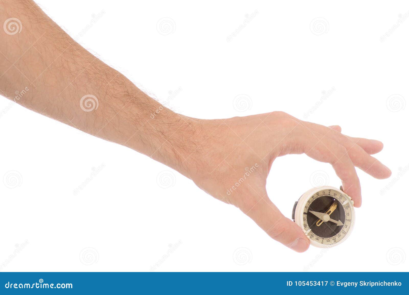 Male hand compass stock image. Image of adventure, locate - 105453417