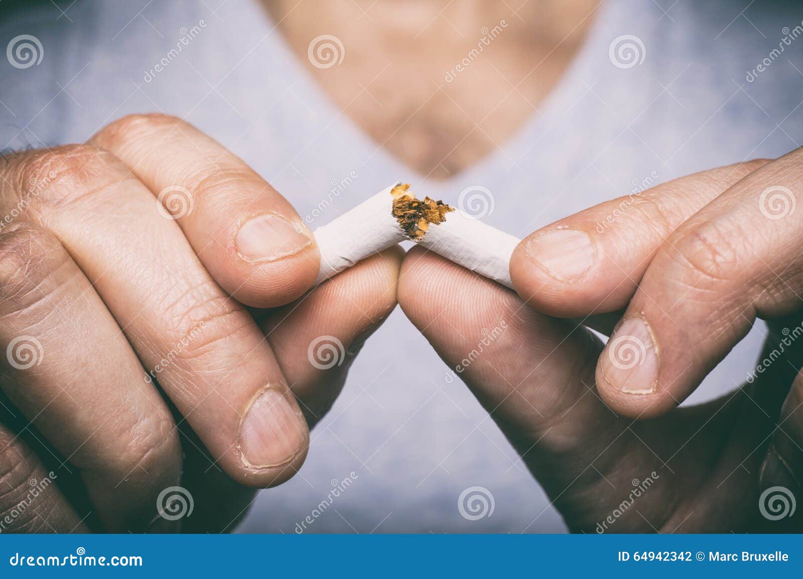 Male Hand Crushing Cigarette Stock Photo - Image of close, crush: 64942342