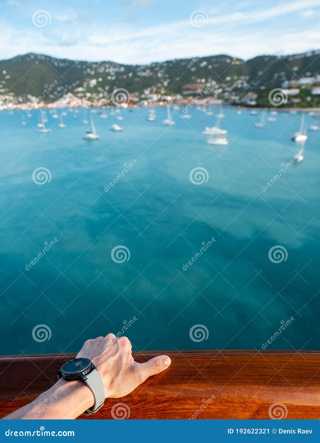 Male Hand on Deck on a Ship Stock Image - Image of hands, caribbean ...