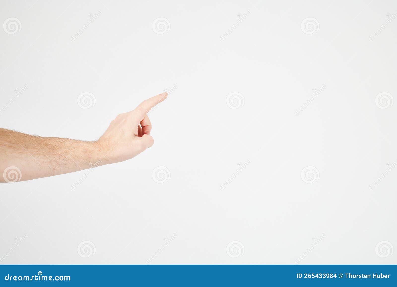 Male Hand in Front of White Background Stock Photo - Image of back ...
