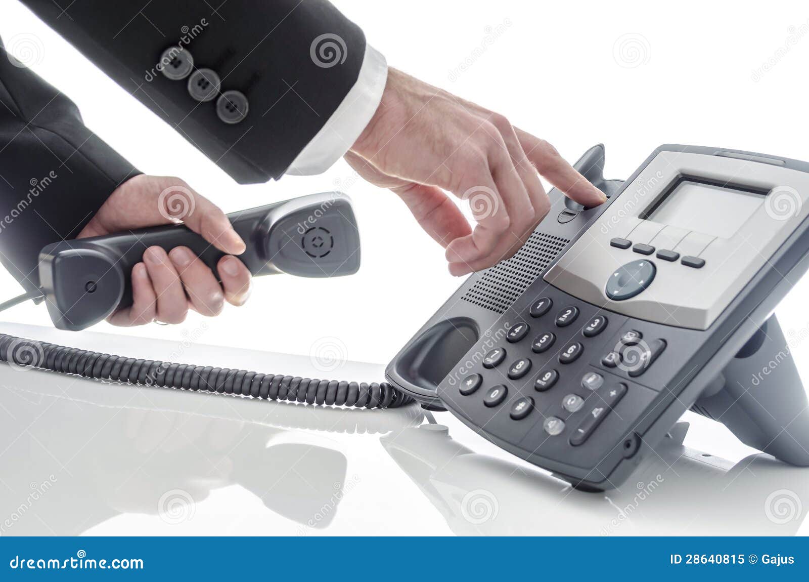 Male hand hanging up phone stock image. Image of receptionist - 28640815