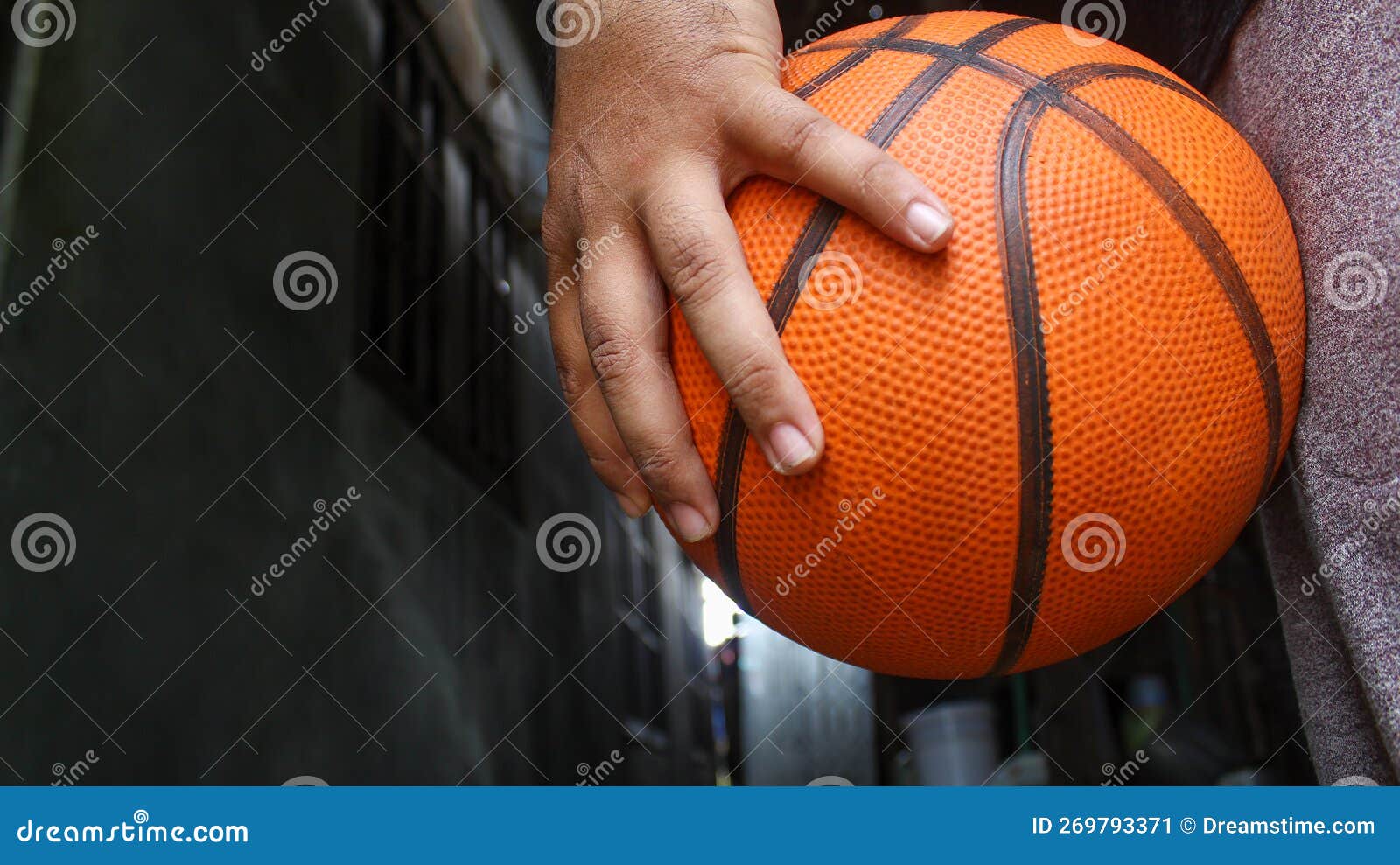 Male Hand Holding a Basketball Stock Image - Image of finger, design ...