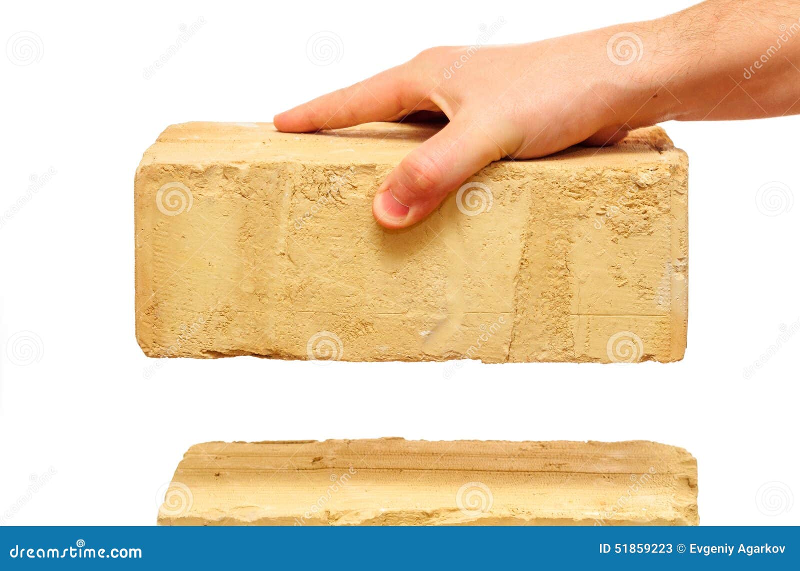 Male hand holding brick stock image. Image of fist, competitionabstract ...