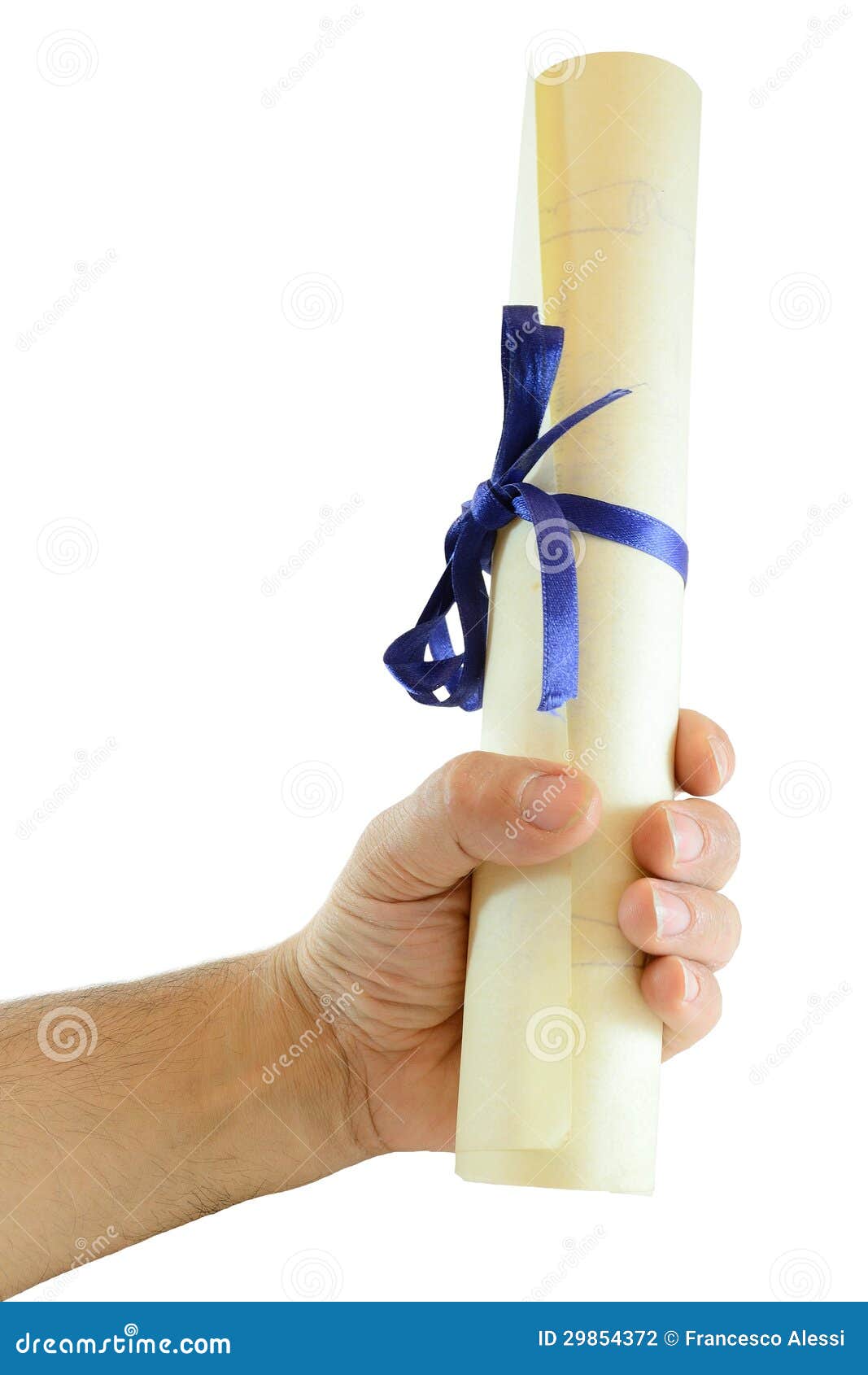 Hand with diploma stock photo. Image of parchment, male - 29854372