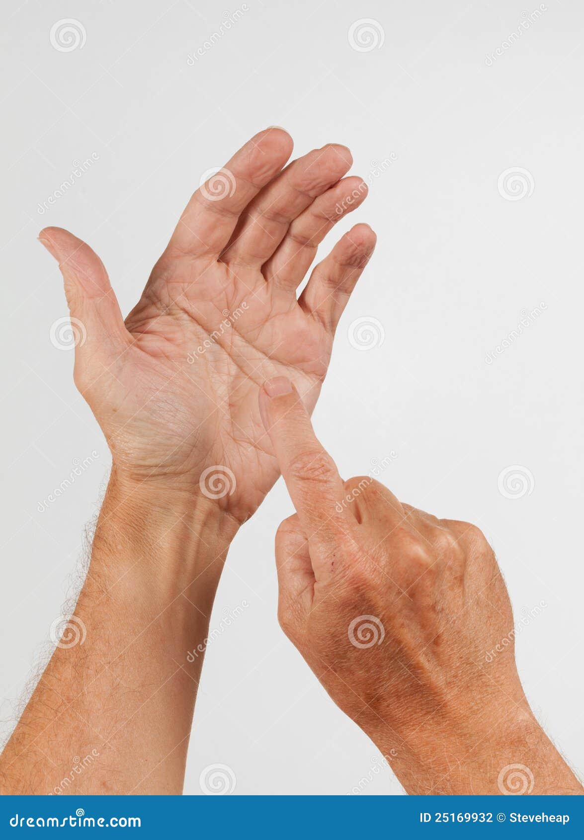 Male Hand Holding Invisible Smartphone Stock Photo - Image of cutout ...