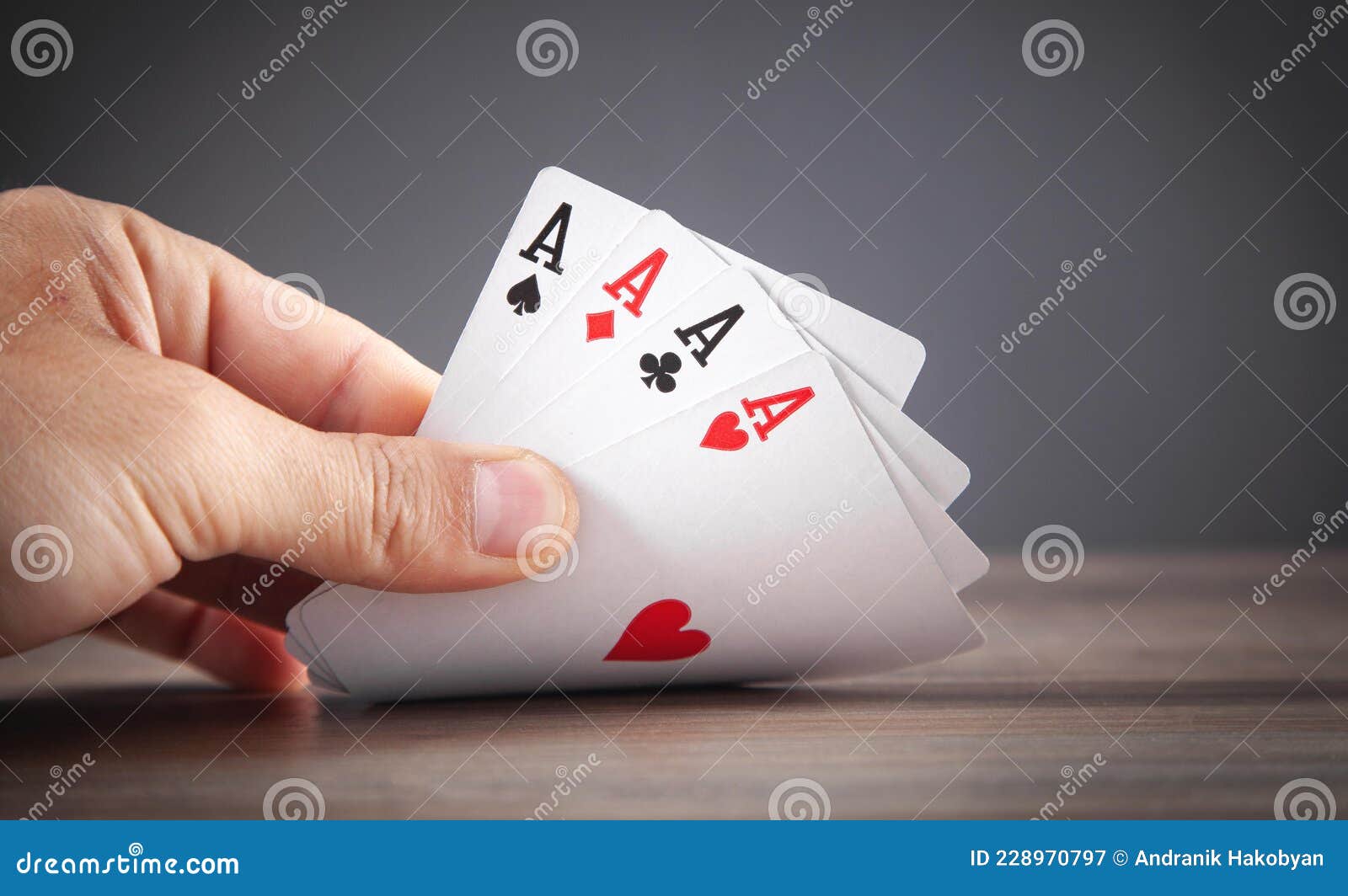 Male Hand Holding Playing Cards Stock Image - Image of poker, chance ...