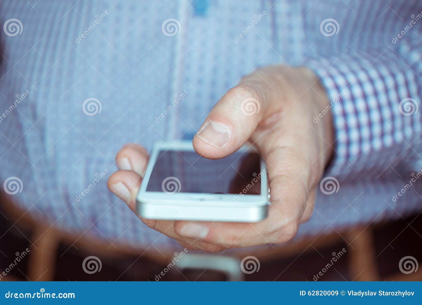 Male Hand Holding Smartphone Stock Image - Image of finger, cellphone ...