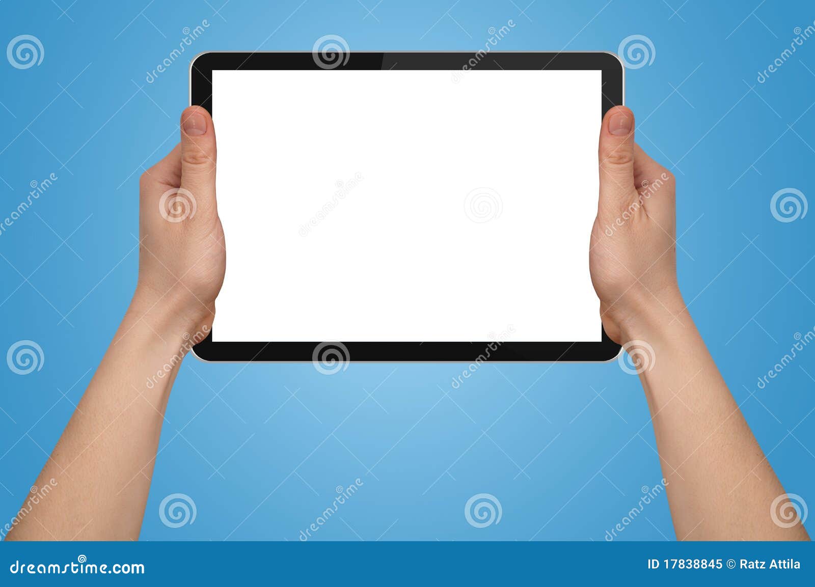 A Male Hand Holding a Touchpad Pc Stock Image - Image of male, tech ...