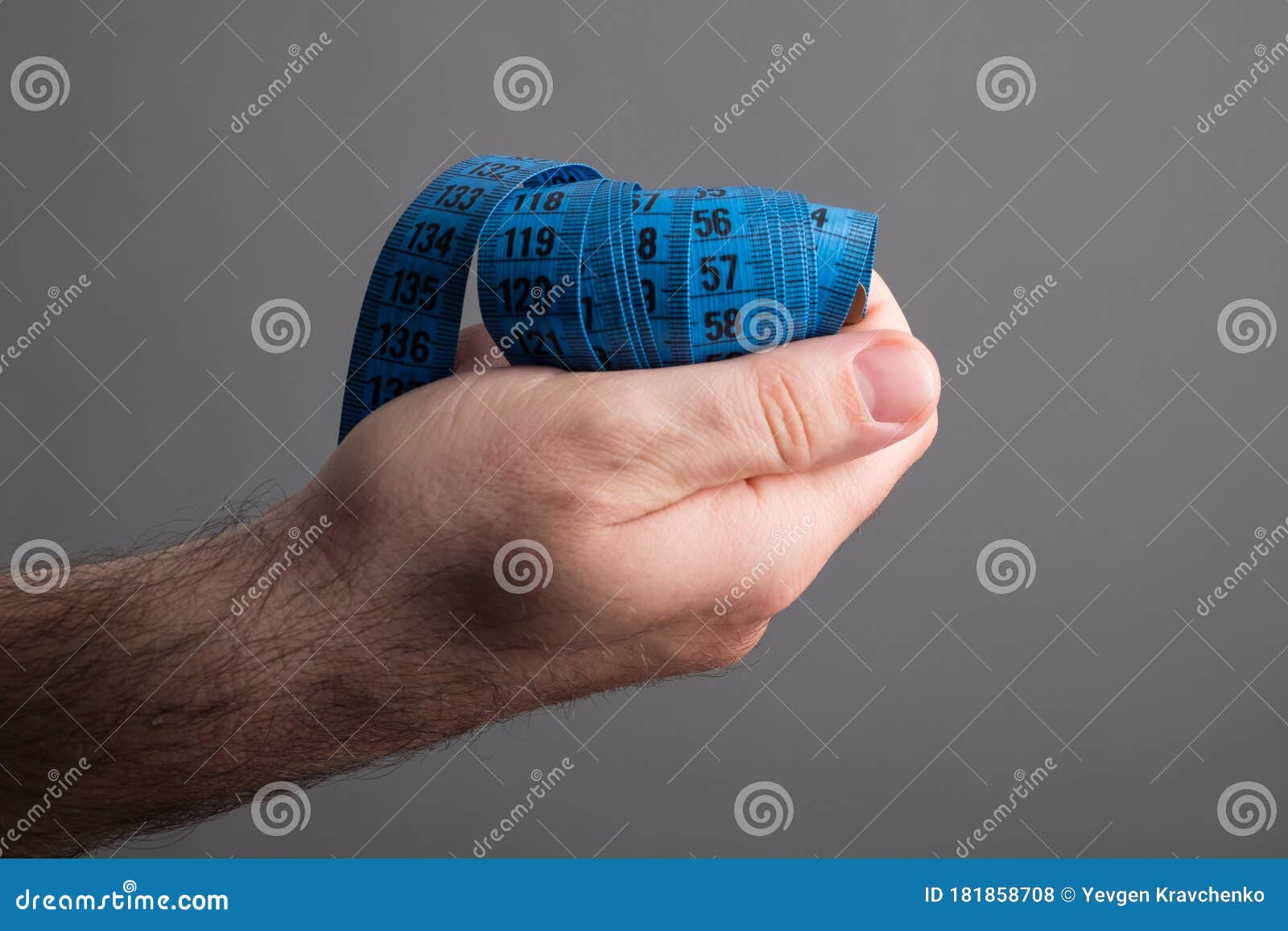 Measuring Tape in the Hand. Stock Photo - Image of figure, obesity ...