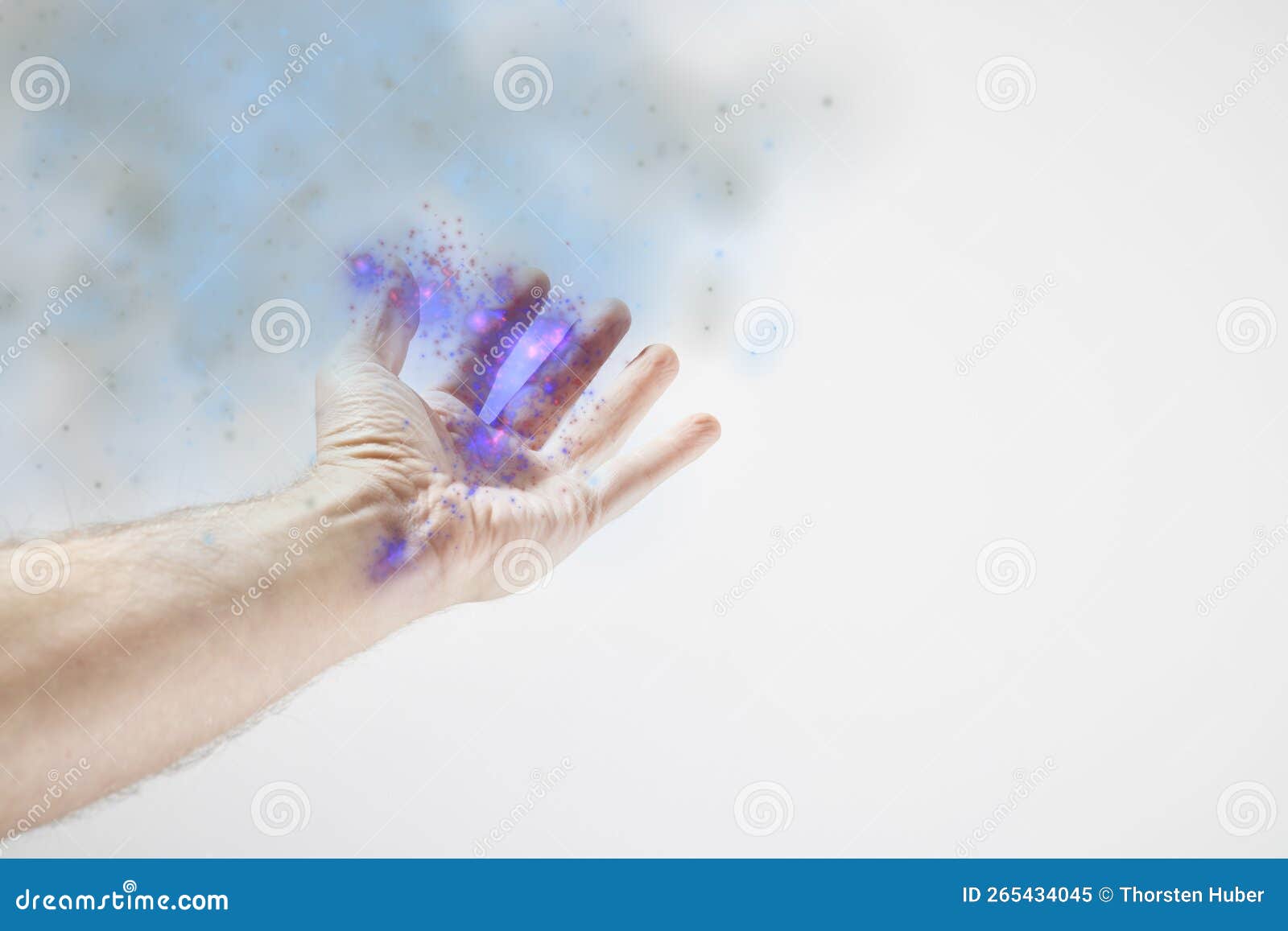 Male Hand Illustrating Artificial Intelligence Stock Image - Image of ...