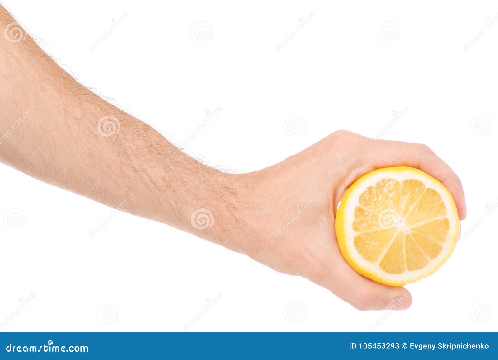 Male hand lemon stock image. Image of flow, health, juicy - 105453293