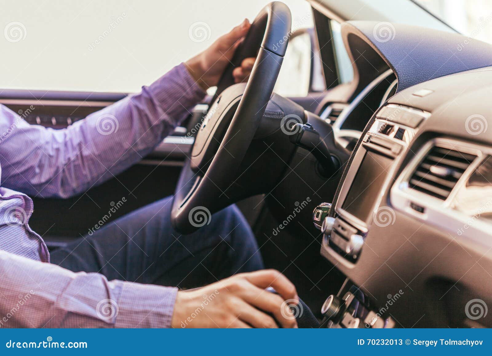 Male hand in a modern car stock image. Image of finger - 70232013