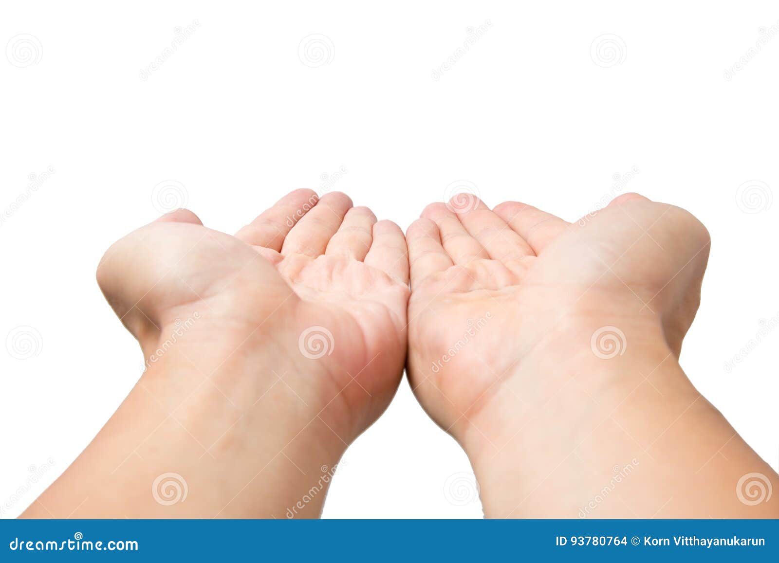 Hand open palm isolated stock photo. Image of human, empty - 93780764