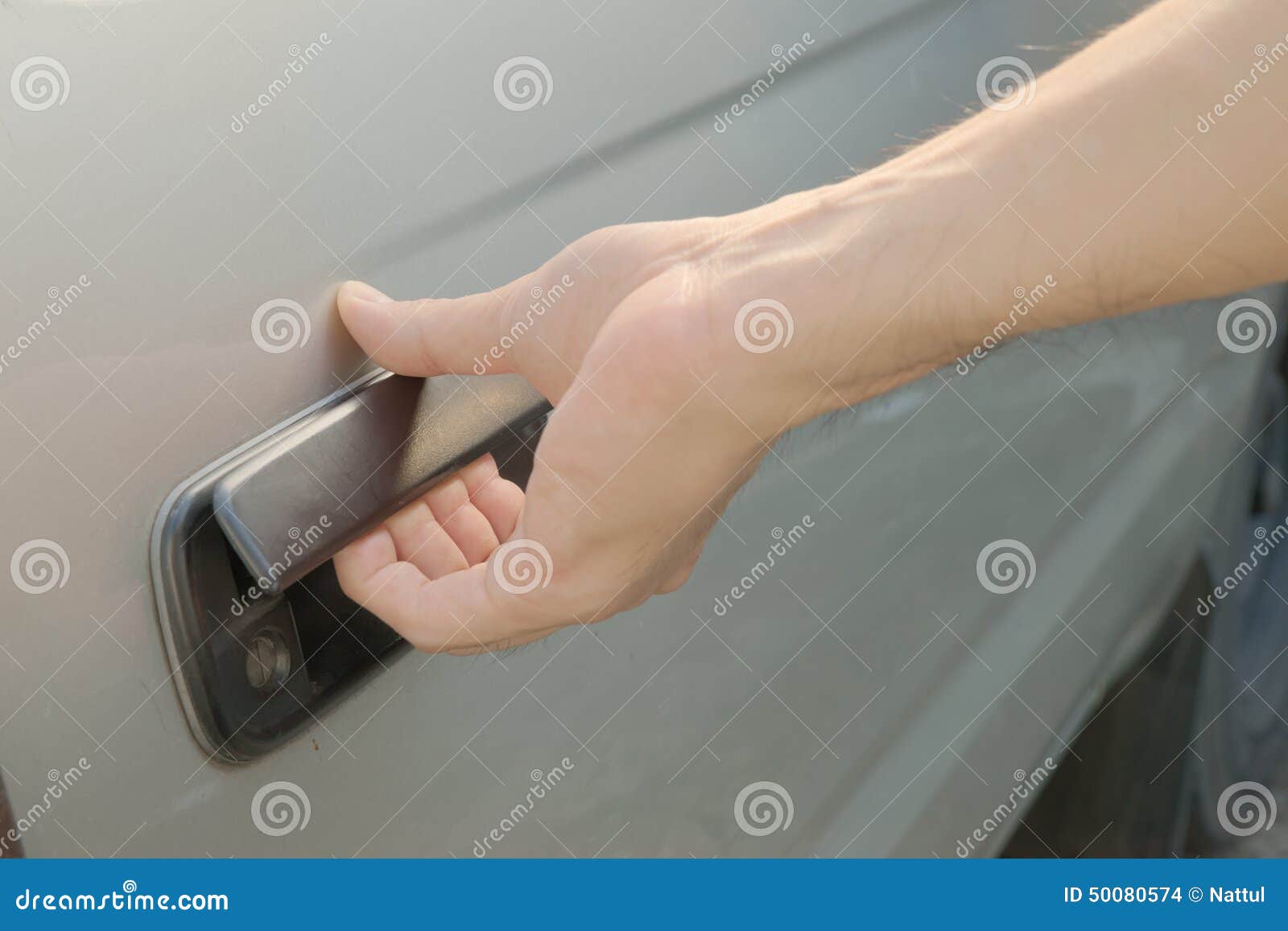 Male hand opening car door stock photo. Image of human - 50080574