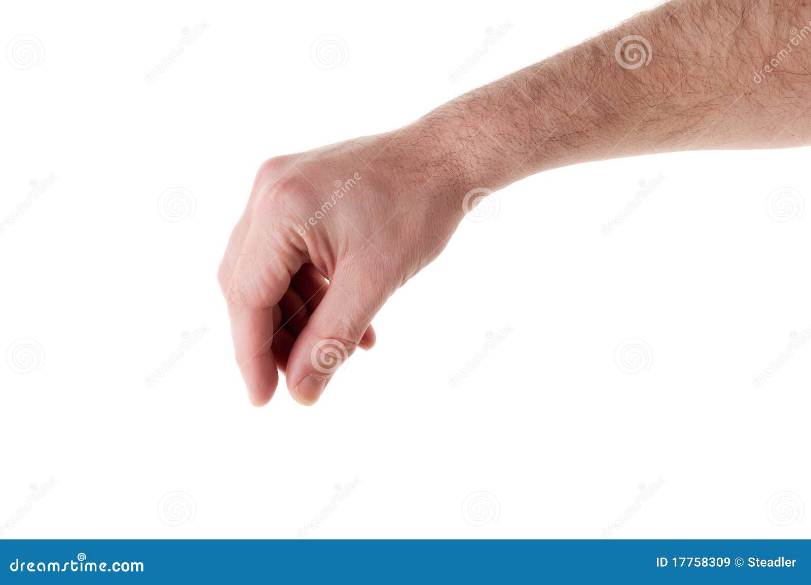 Male Hand Picking Your Object Stock Image - Image of thumb ...