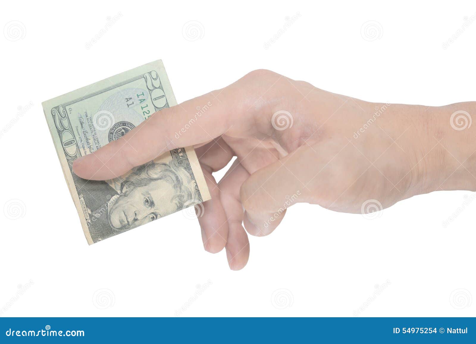 Male Hand Pinching Dollar Note Stock Photo - Image of currency, giving ...