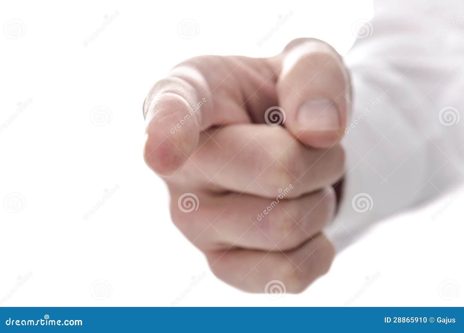 Male Hand Pointing Finger At You Stock Photo - Image: 28865910