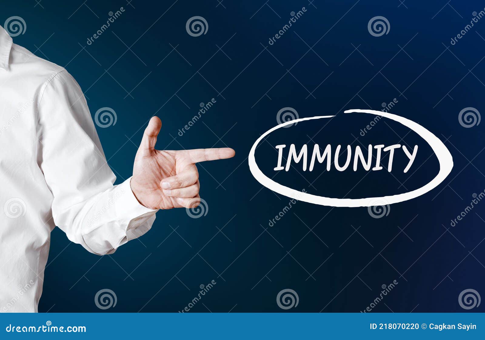 Male Hand Points To the Word Immunity Stock Photo - Image of defense ...