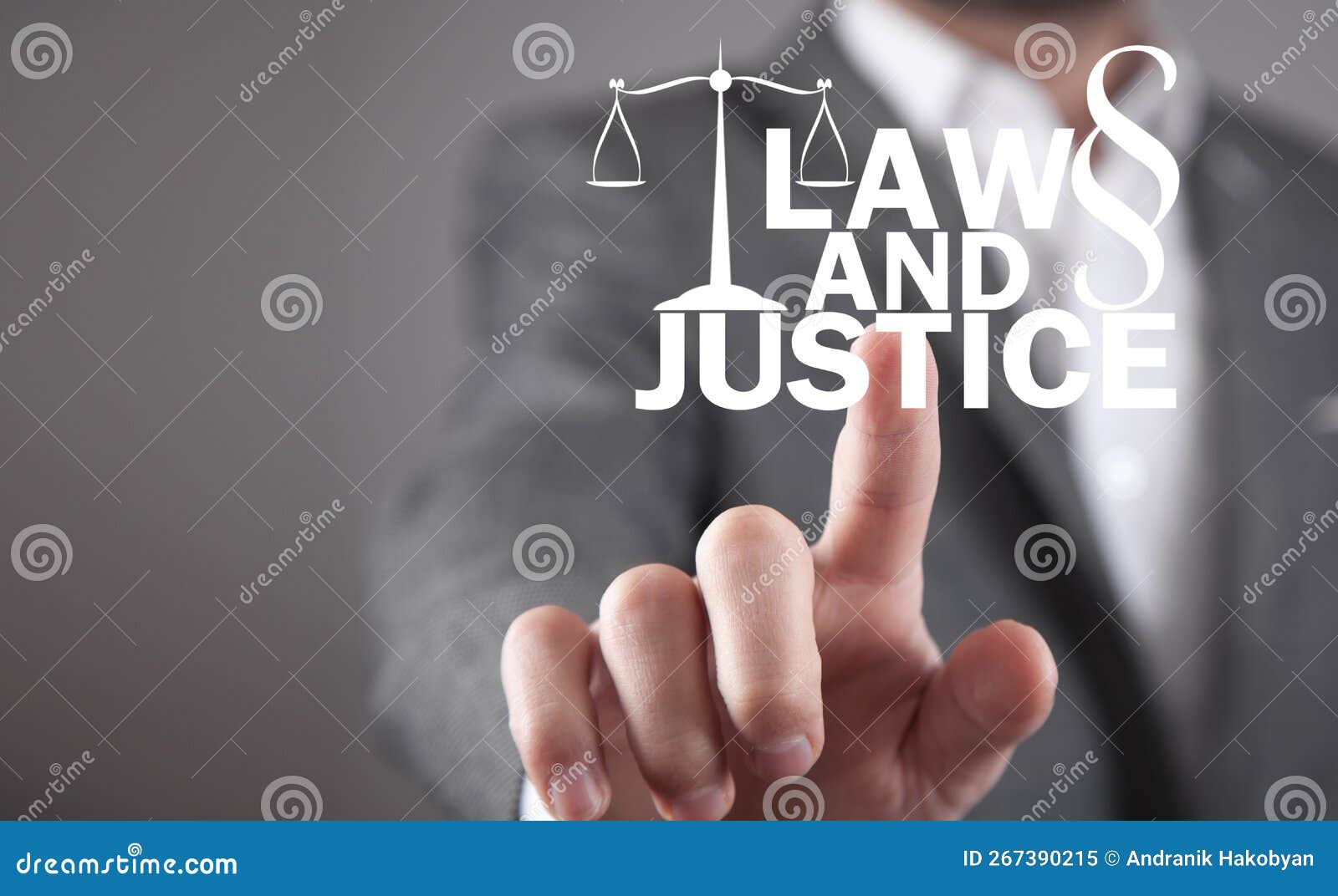 Male Hand Showing Law and Justice Concept Stock Image - Image of icon ...