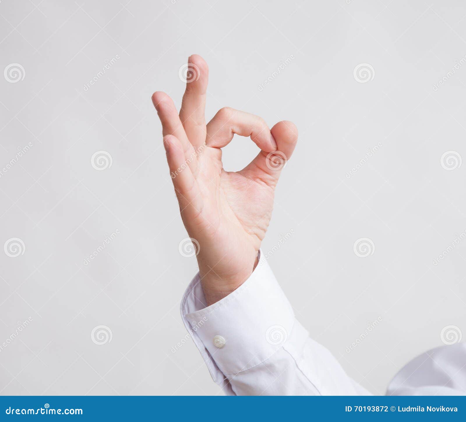 Male Hand Showing a OK Sign Stock Photo - Image of mark, partner: 70193872