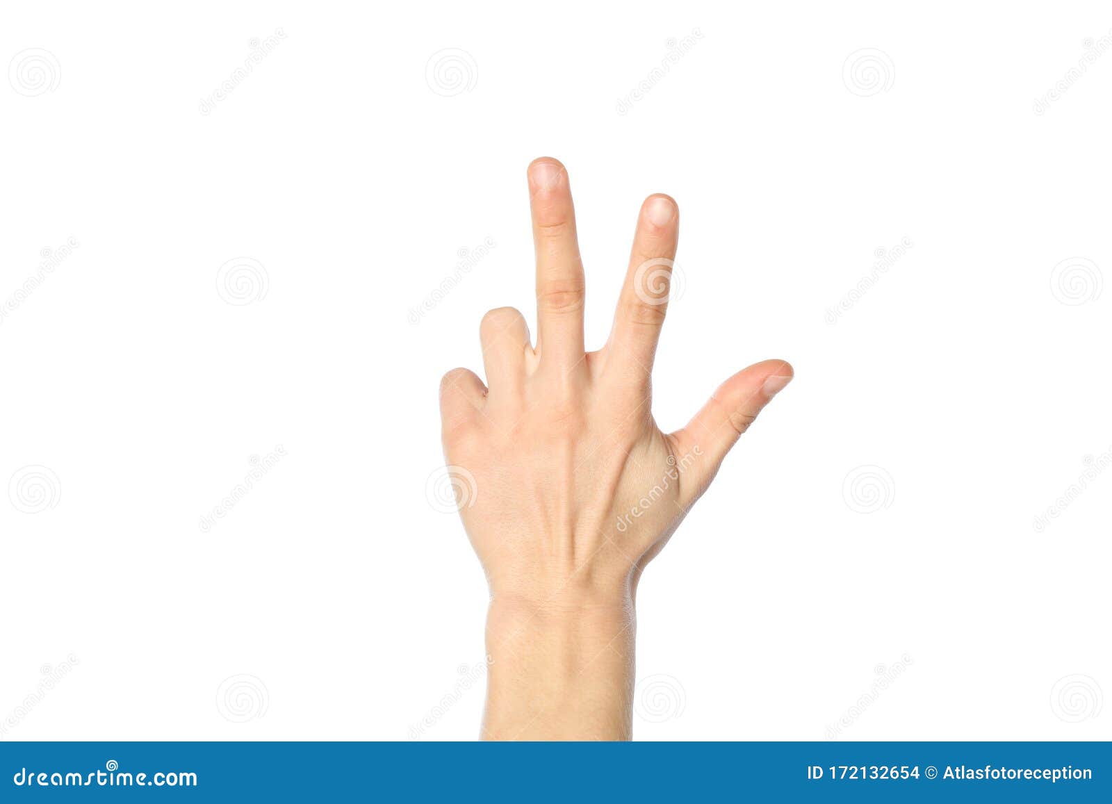 Male Hand Showing Three Fingers, Isolated Stock Photo - Image of idea ... Male Hand Showing Three Fingers, Isolated Stock Photo - Image of idea ...