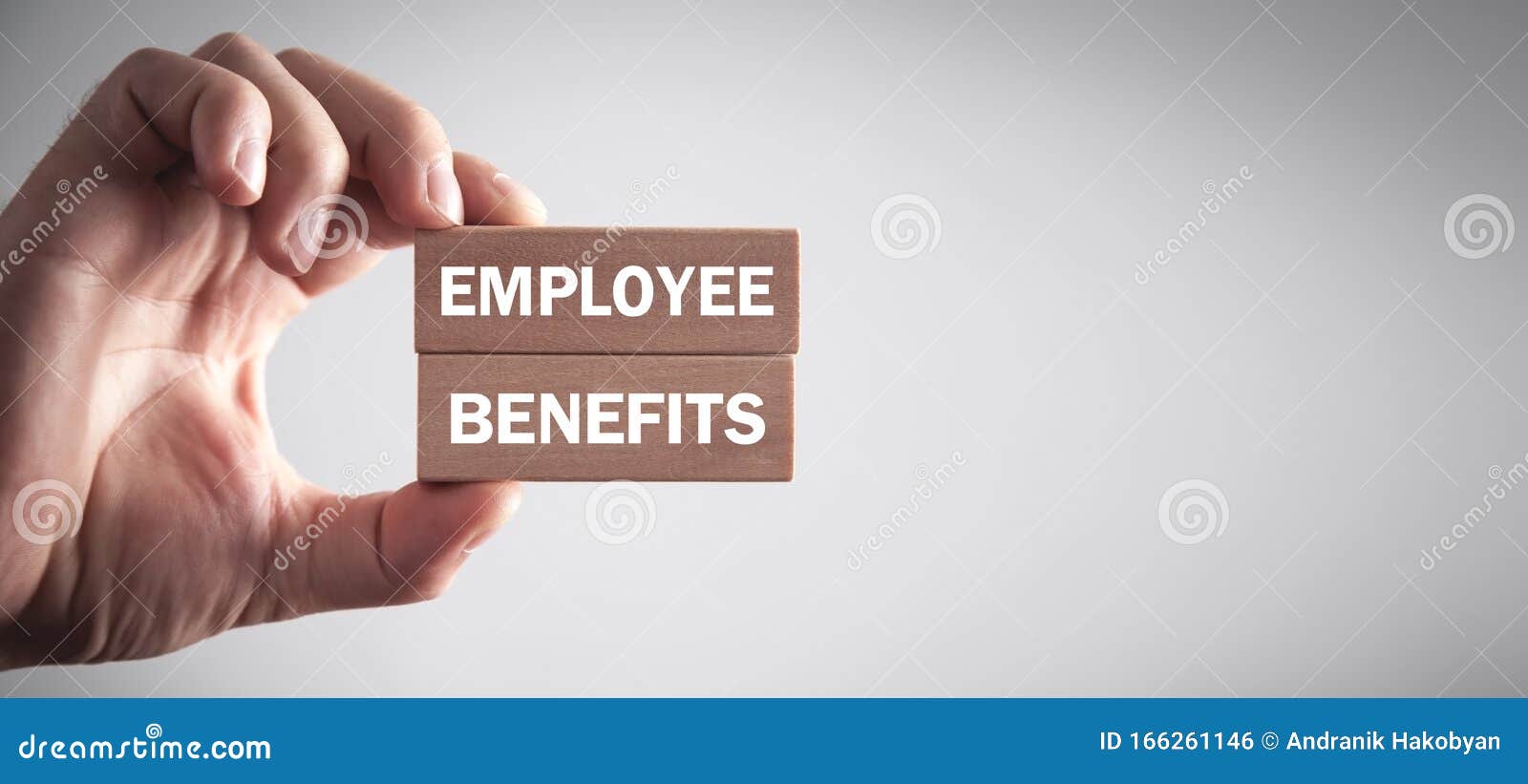Male Hand Showing Wooden Blocks. Employee Benefits Stock Photo - Image ... Male Hand Showing Wooden Blocks. Employee Benefits Stock Photo - Image ...
