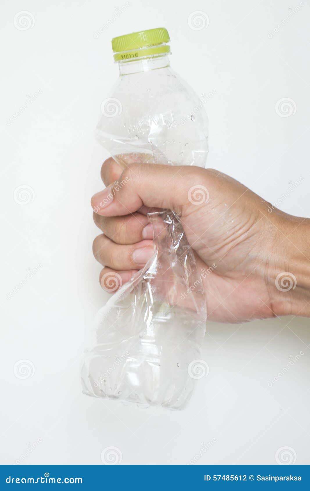 Male Hand Squeeze Plastic Bottle Stock Photo - Image of people ...