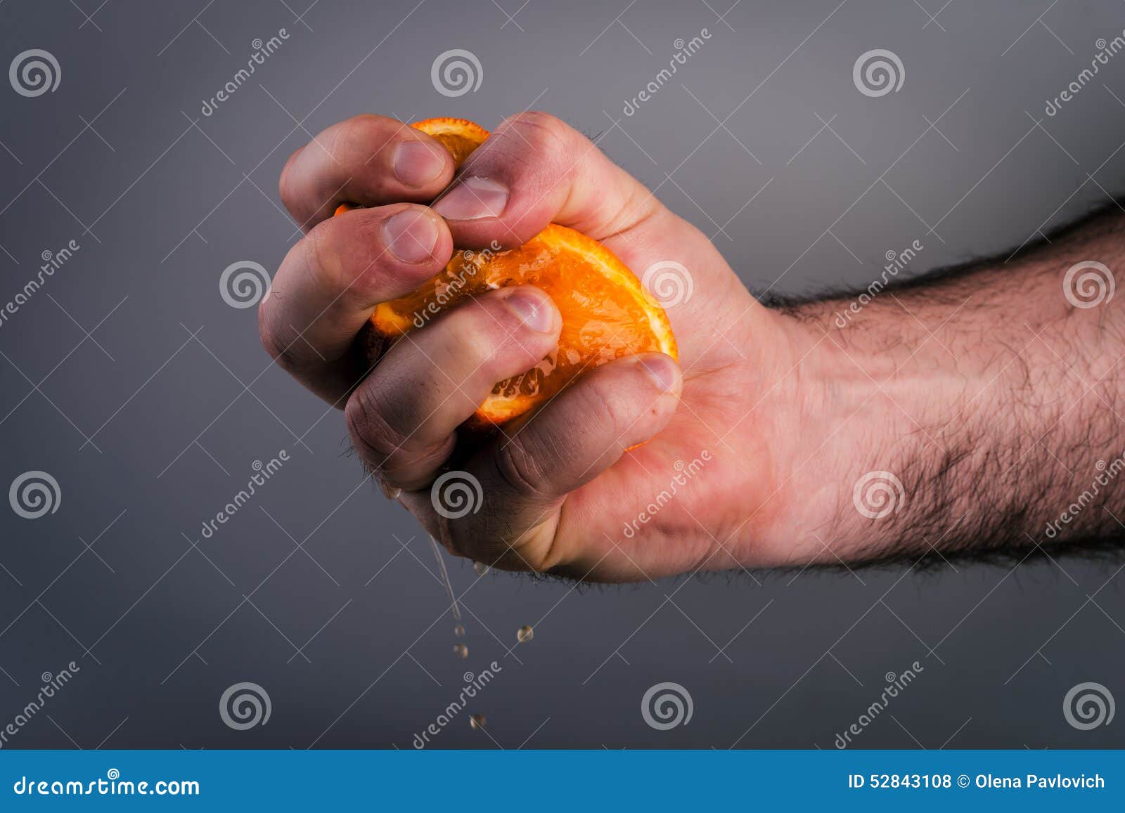 Male Hand Squeezing Orange. Stock Photo - Image of squeeze, male: 52843108