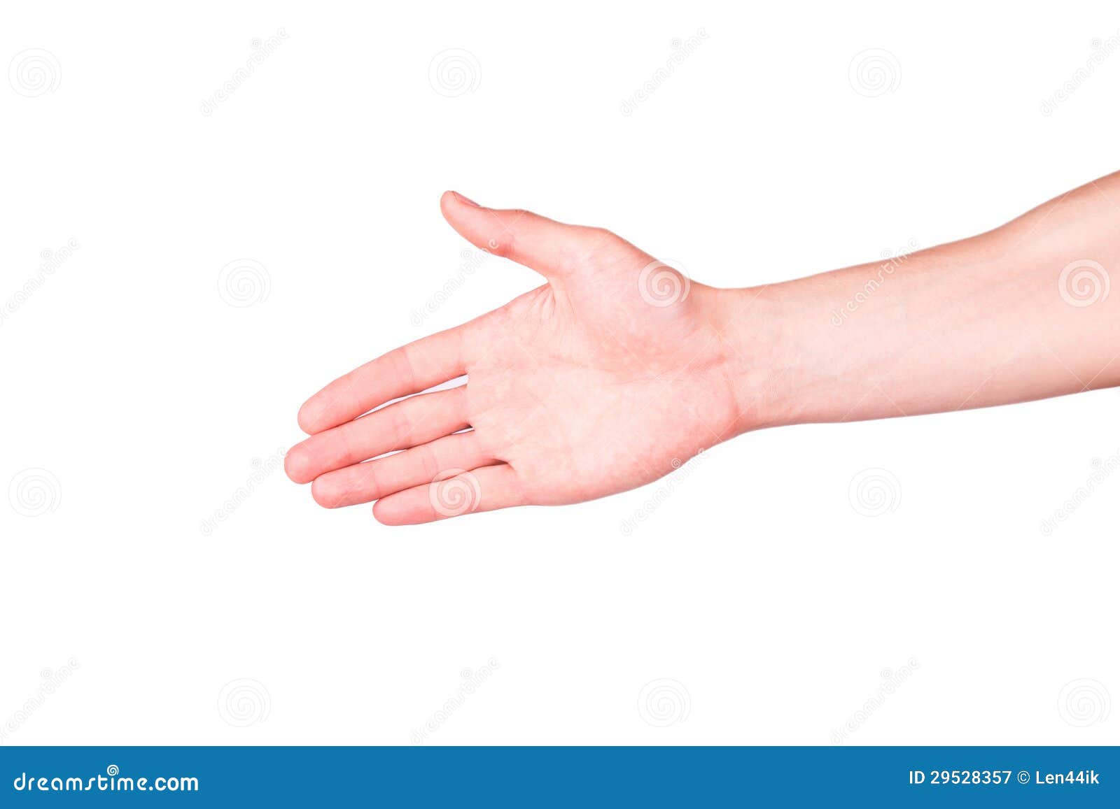 Male Hand Stretching for Handshake Stock Image - Image of background ...