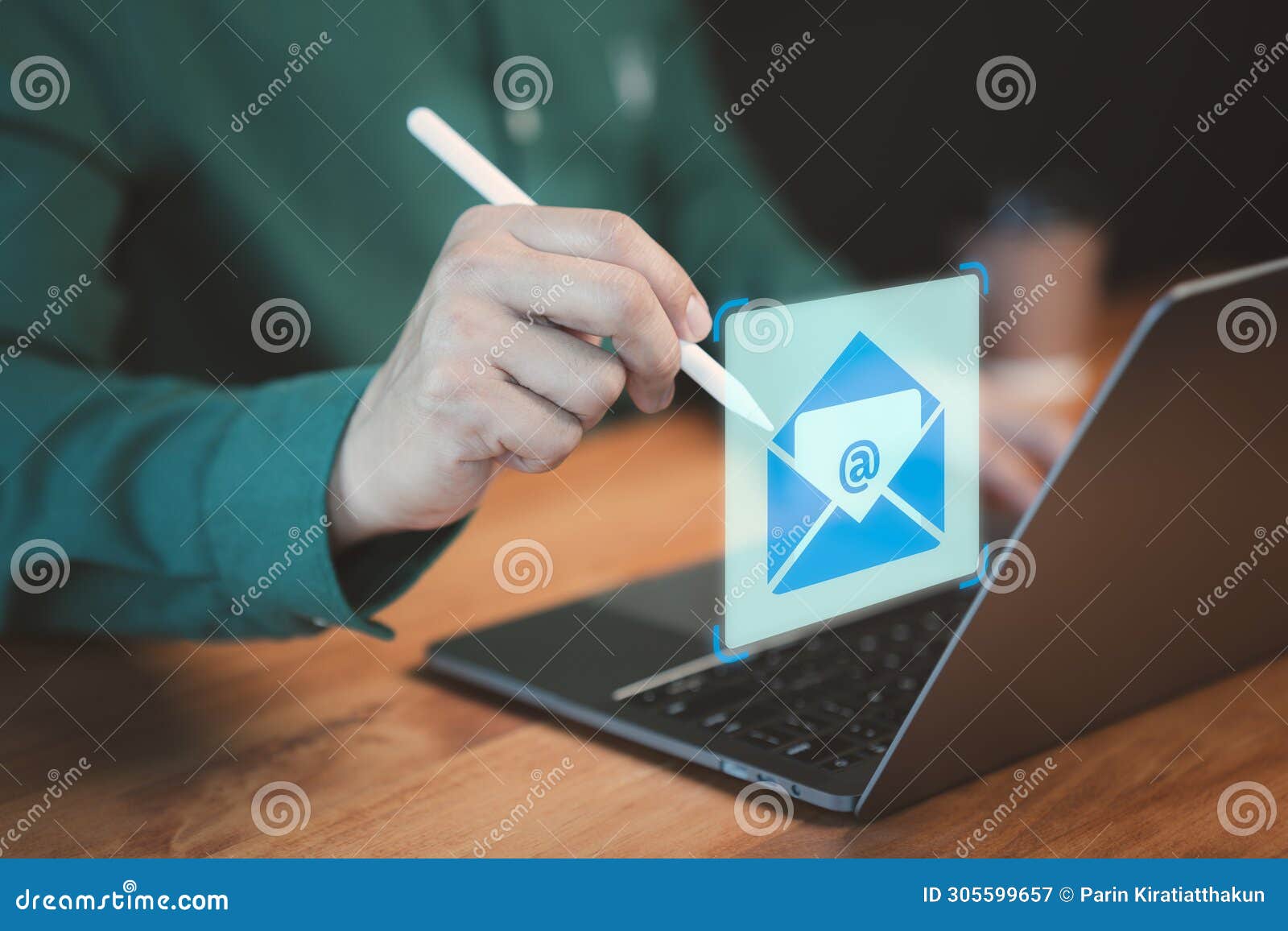 Male Hand Using a Computer Laptop Typing on Keyboard and Surfing the ...