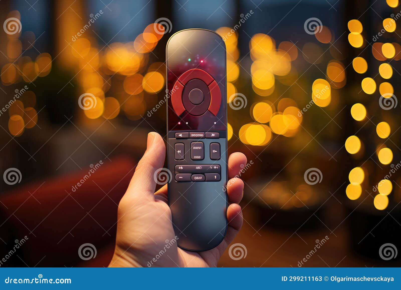 Male Hand Using Tv Remote Control with Sleek Design at Home Stock ...