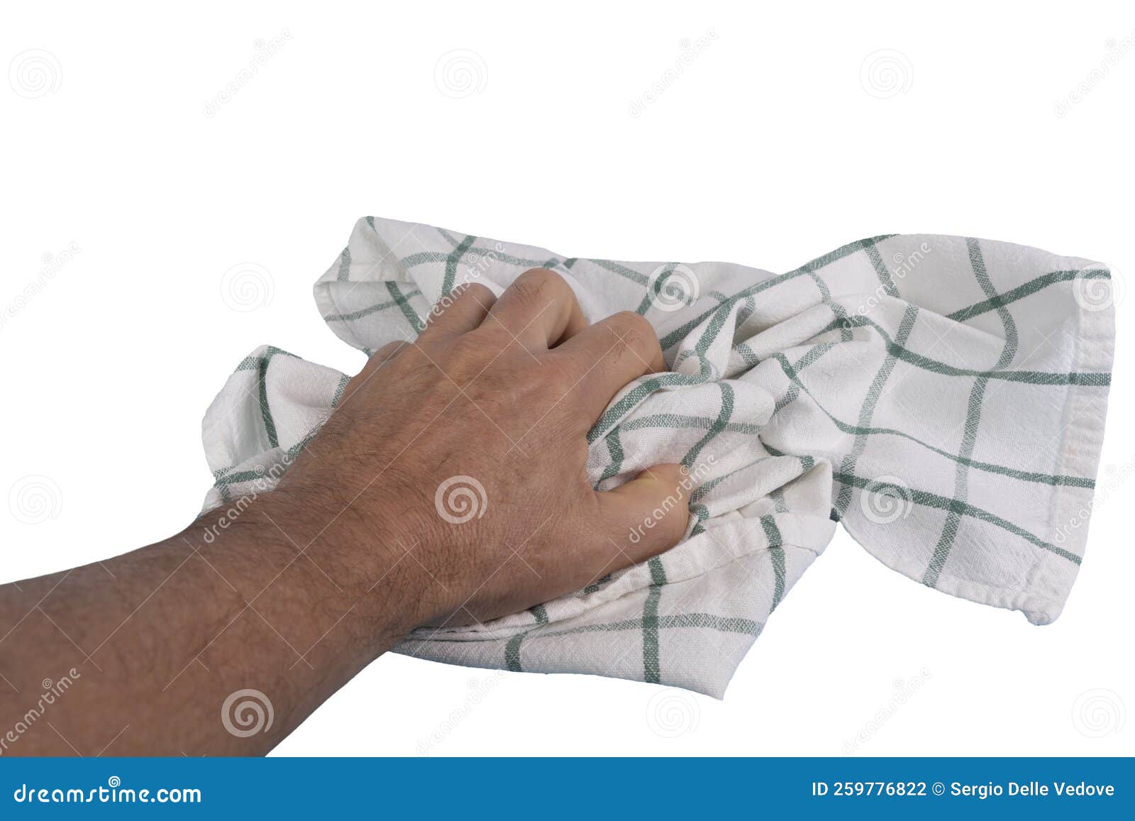 To Wipe a Surface with a Kitchen Rag Stock Photo - Image of dust ...