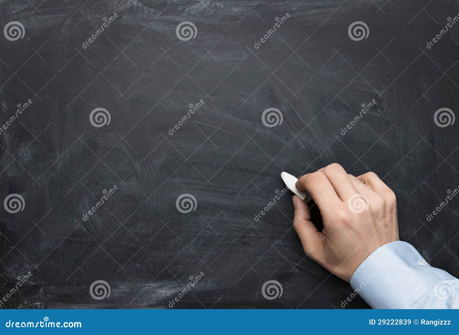 Male Hand Writing on a Blackboard Stock Image - Image of blackboard ...